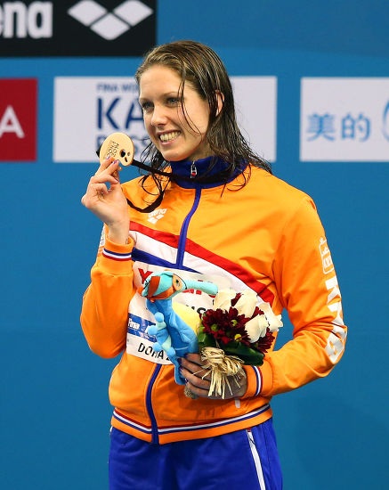 Dutch Swimmer Moniek Nijhuis Poses Her Editorial Stock Photo - Stock ...