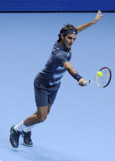 Roger Federer Switzerland Returns Ball Juan Editorial Stock Photo ...