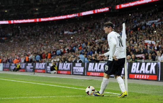 Englands Wayne Rooney Prepares Take Corner Editorial Stock Photo ...