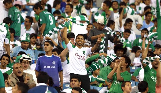 Alahli Fans Cheer On Their Team Editorial Stock Photo - Stock Image ...
