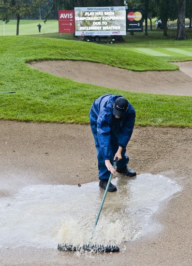 Groundskeeper Heather Henning Works On Flooded Editorial Stock Photo ...