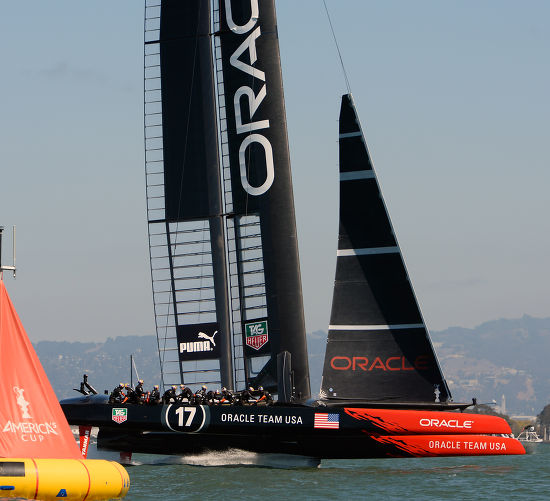 Oracle Team Usa Sails Across Finish Editorial Stock Photo - Stock Image ...