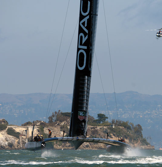 Oracle Team Usa Sails Toward Alcatraz Editorial Stock Photo - Stock ...