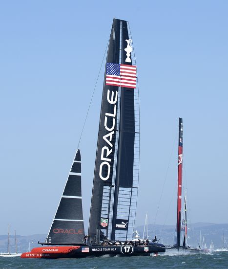 Oracle Team Usa L Sails Ahead Editorial Stock Photo - Stock Image ...