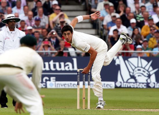 Australias Mitchell Starc Action During First Editorial Stock Photo ...