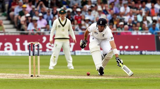 Englands Kevin Pietersen Makes His Crease Editorial Stock Photo - Stock ...