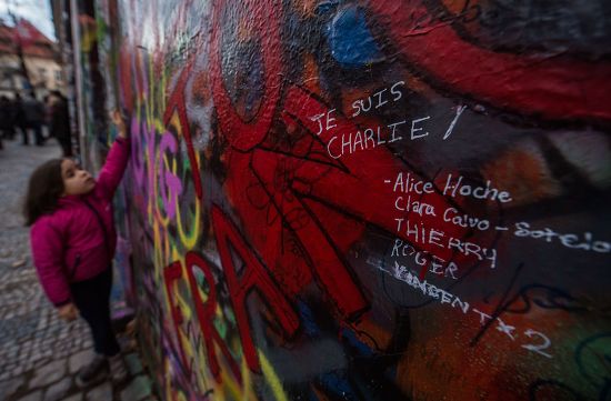 Je Suis Charlie Charlie Writing Seen Editorial Stock Photo - Stock ...