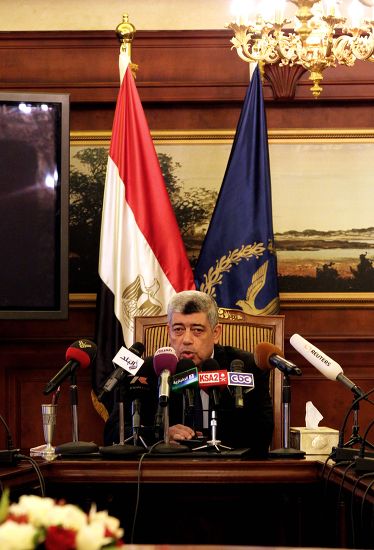 Egyptian Interior Minister Mohamed Ibrahim Addresses Editorial Stock ...