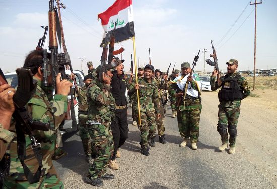 Members Iraqi Shiite Militia Peace Brigades Editorial Stock Photo ...
