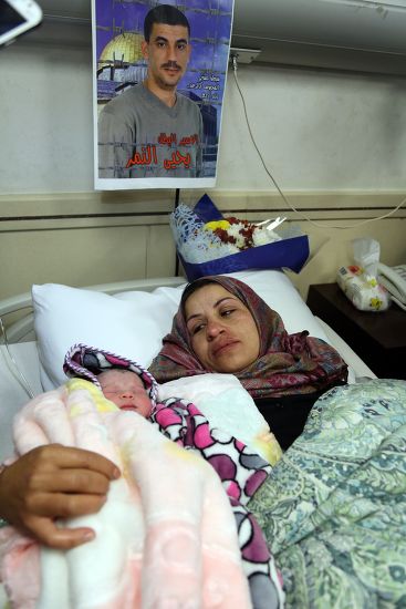 Palestinian Mother Samira Nimr Holds Her Editorial Stock Photo - Stock ...