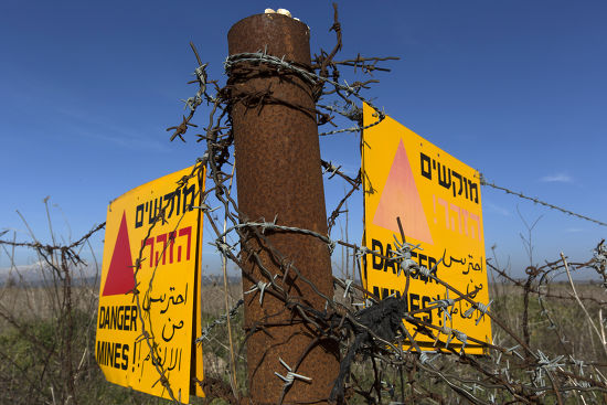 Israeli Warning Signs Three Languages That Editorial Stock Photo ...
