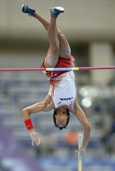Japans Seito Yamamoto Competes Mens Pole Editorial Stock Photo Stock