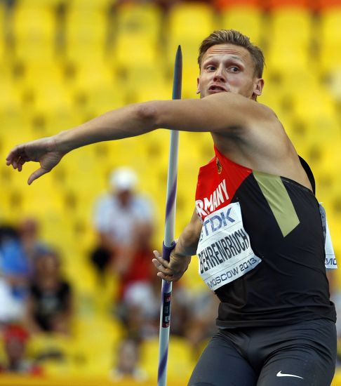 Germanys Pascal Behrenbruch Competes During Javelin Editorial Stock ...