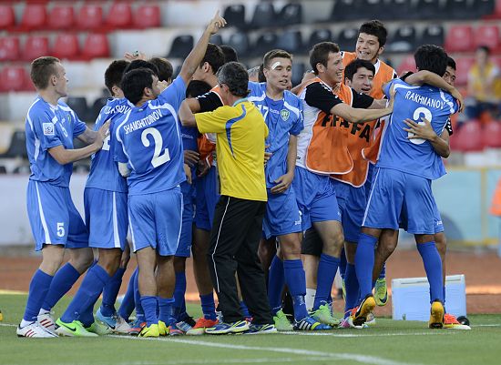 Uzbekistan Players Celebrate After Scoring 10 Editorial Stock Photo ...