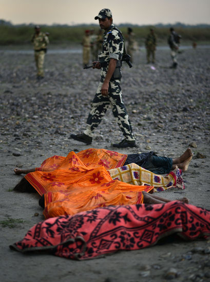 Dead Bodies Covered Blankets Following Attack Editorial Stock Photo ...