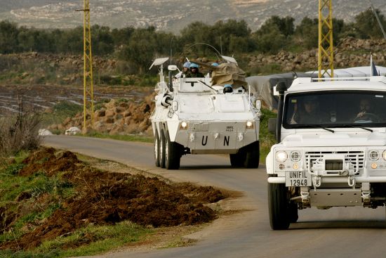 Armored Vehicles Un Peacekeeping Force Southern Editorial Stock Photo ...