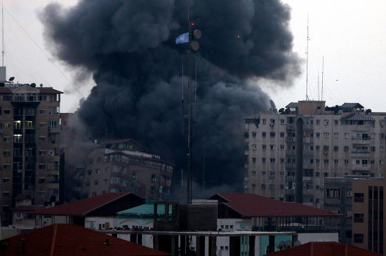 Smoke Rises Al Zafir Tower Cl Editorial Stock Photo - Stock Image ...