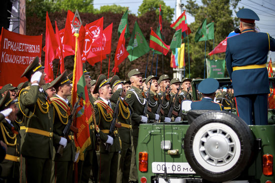 Soldiers Shout Salute During Military Parade Editorial Stock Photo ...