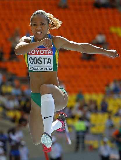 Brazils Keila Costa Competes Womens Triple Editorial Stock Photo ...