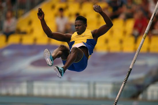 Swedens Alhaji Jeng Competes During Mens Editorial Stock Photo - Stock ...