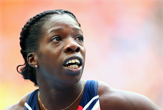 Britains Anyika Onuora Reacts After Competing Editorial Stock Photo ...