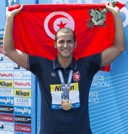 Winner Oussama Mellouli Tunisia Poses His Editorial Stock Photo - Stock ...