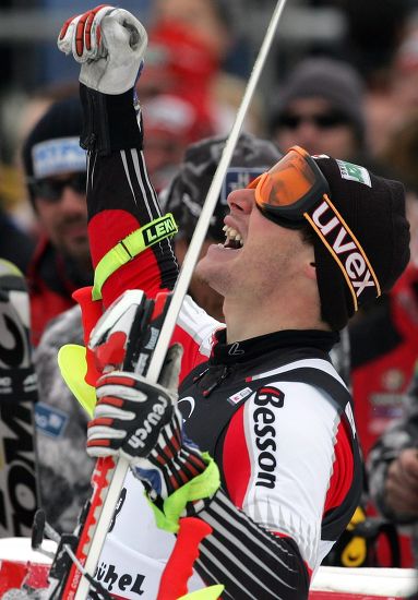 Austrian Manfred Pranger Celebrates After Winning Editorial Stock Photo ...