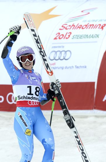 Tina Maze Slo Finish Area After Editorial Stock Photo - Stock Image ...