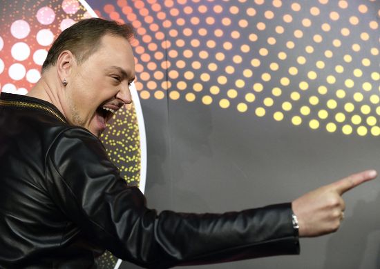 Montenegrin Singer Knez Attends Press Conference Editorial Stock Photo ...