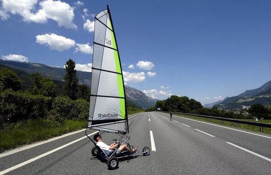 Epa000443924 Wind Cart On Empty Inntal Editorial Stock Photo - Stock ...