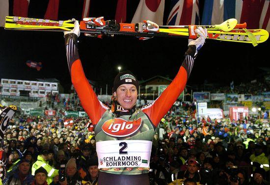 Austrias Manfred Pranger Celebrates After Winner Editorial Stock Photo ...