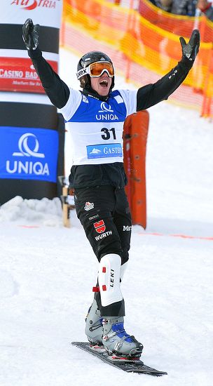 Alexander Bergmann Germany Celebrates After Winning Editorial Stock ...