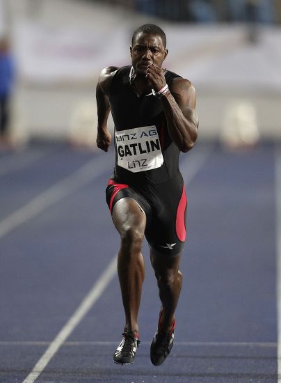 Us Sprinter Justin Gatlin Wins Mens Editorial Stock Photo - Stock Image ...
