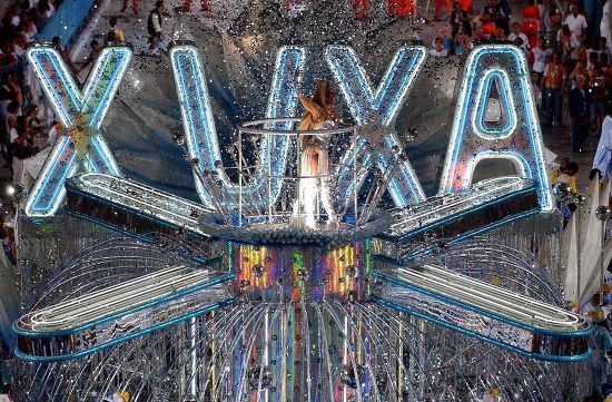 Brazilian Singer Xuxa Performs Brazilian Samba Editorial Stock Photo ...