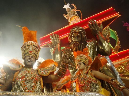 Brazilian Dancers Mocidade Independente De Padre Editorial Stock Photo ...