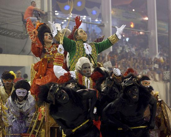 Brazilian Dancers Mocidade Independente De Padre Editorial Stock Photo ...