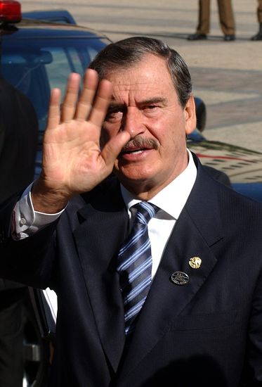 Mexican President Vicente Fox Arrives La Editorial Stock Photo - Stock Image | Shutterstock