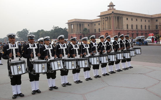 Members Indian Armed Forces Band Perform Editorial Stock Photo - Stock ...