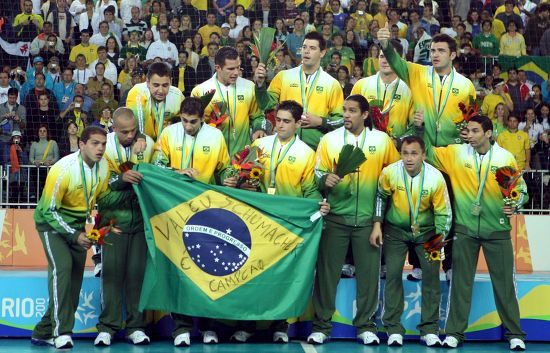 Brazilian Indoor Soccer Team Celebrate Winning Editorial Stock Photo ...