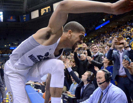 Marquettes Haanif Cheatham Celebrates Marquette Defeated Editorial ...