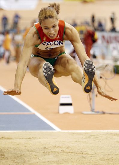 Portuguese Naide Gomes Jumps Win Gold Editorial Stock Photo - Stock ...