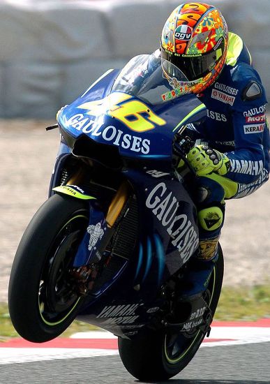 Italian Valentino Rossi Gauloises Yamaha Action Editorial Stock Photo ...