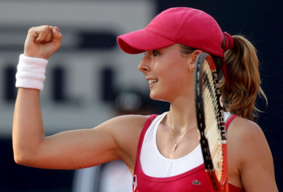 French Tennis Player Alize Cornet Celebrates Editorial Stock Photo ...