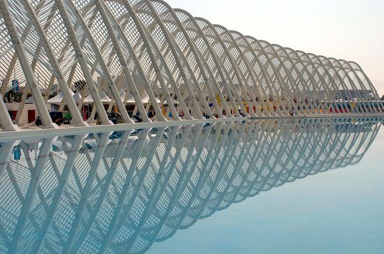 Arcade Over Promenade Olympic Compound Athens Editorial Stock Photo ...