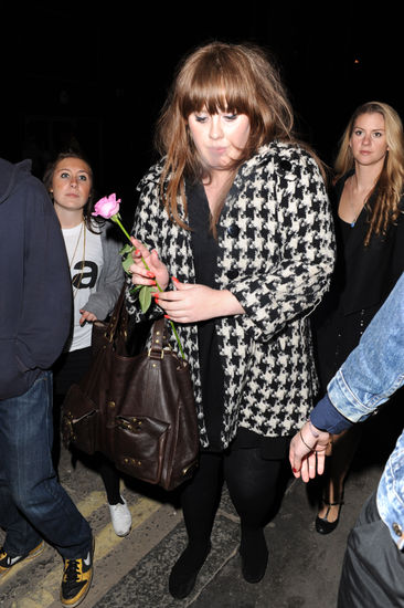 Adele Arriving Rose Her Hand Editorial Stock Photo - Stock Image ...