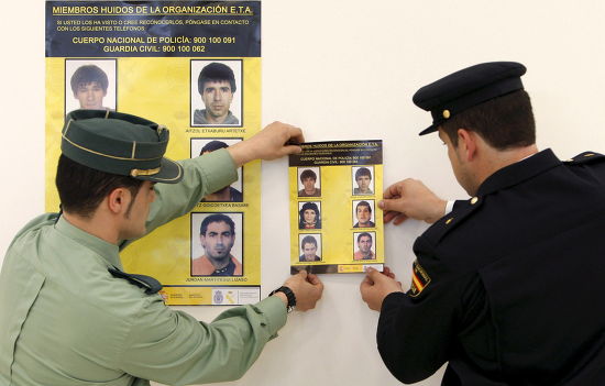 Spanish Police Officers Display New Posters Editorial Stock Photo ...