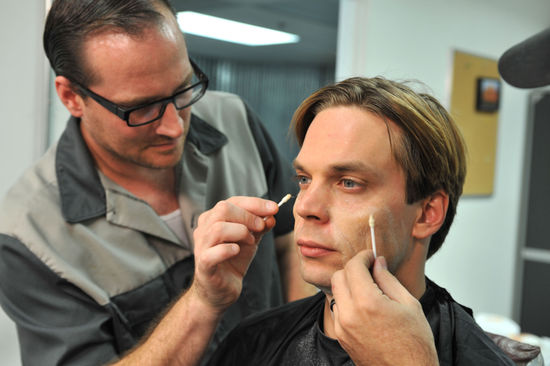 Make Artists Mark Nieman Apply Aging Editorial Stock Photo - Stock ...