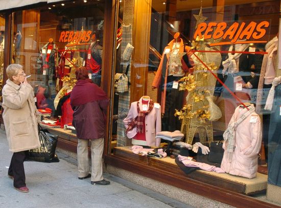 Two Women View Items Behind Shop Editorial Stock Photo - Stock Image ...