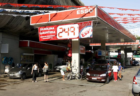 Esso Gas Station Seen Rio De Editorial Stock Photo - Stock Image ...