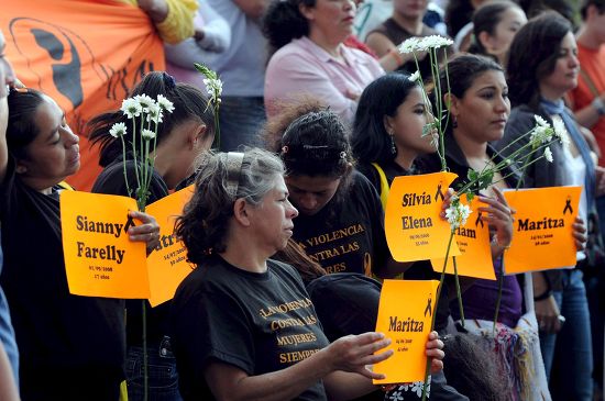 Women Hold Placards Carrying Names Women Editorial Stock Photo - Stock ...